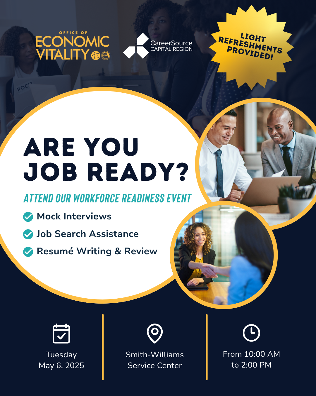 OEV and CareerSource Capital Region Workforce Readiness Event – Office ...